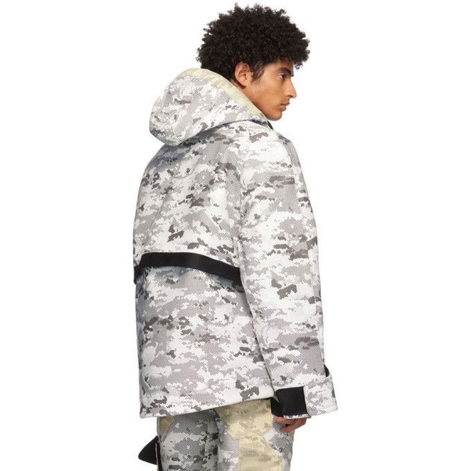 ADYAR SSENSE Exclusive Black and White Camo Shell Jacket ADYAR
