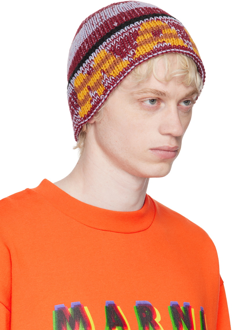 Marni Multicolor Jacquard Beanie Marni