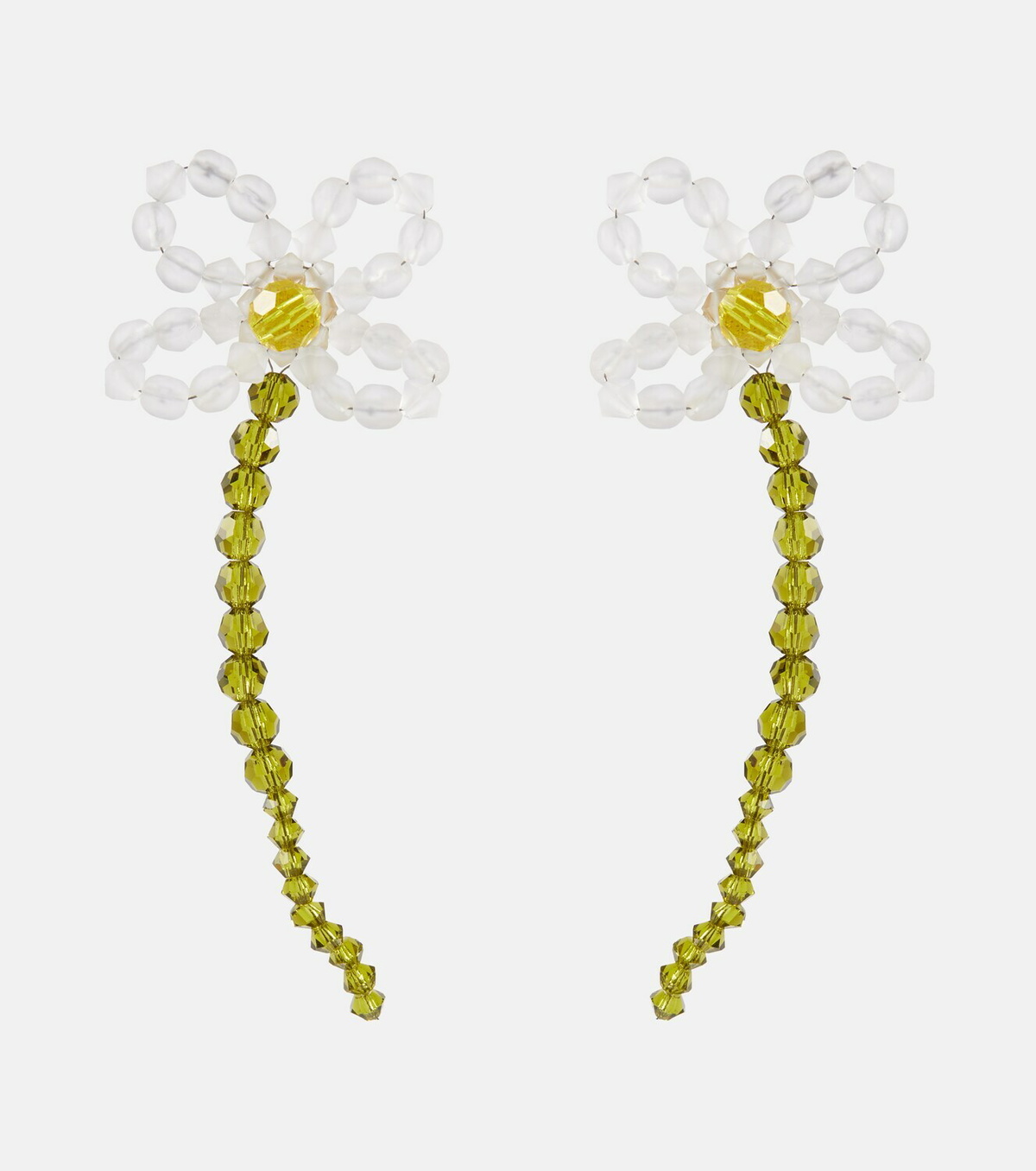 Simone Rocha - Embellished floral earrings Simone Rocha