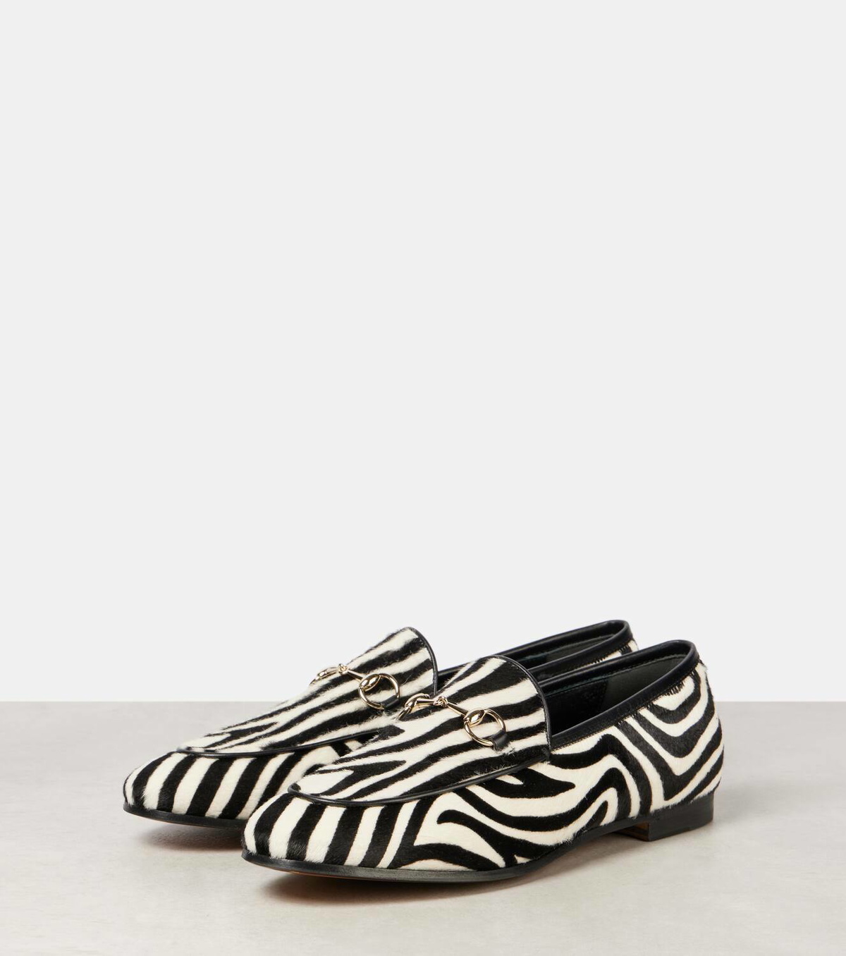 Gucci Horsebit zebra-print calf hair loafers Gucci