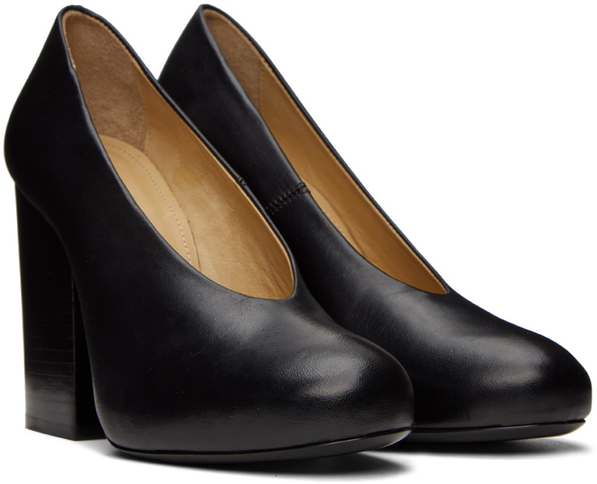 LEMAIRE Black Leather Heels Lemaire
