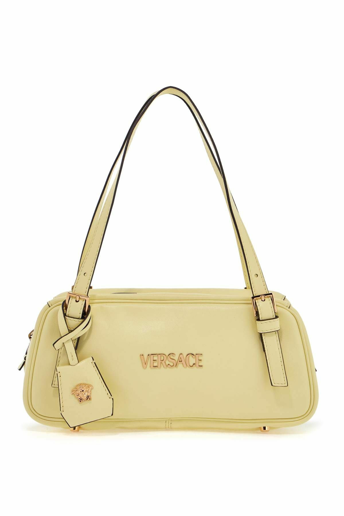 VERSACE nappa leather bowling bag Yellow Versace
