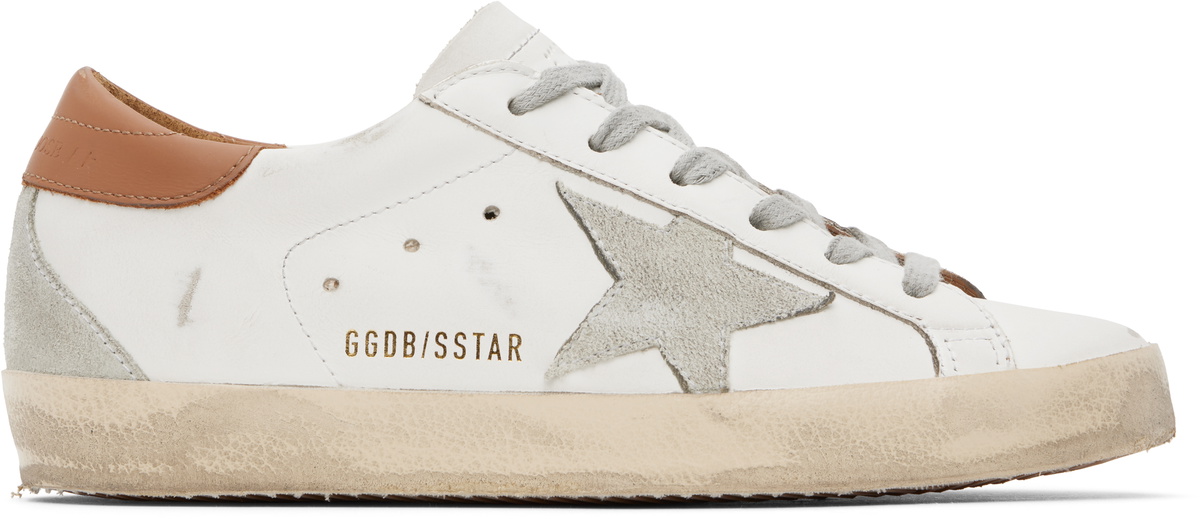 Golden Goose White Super-Star Sneakers Golden Goose Deluxe Brand