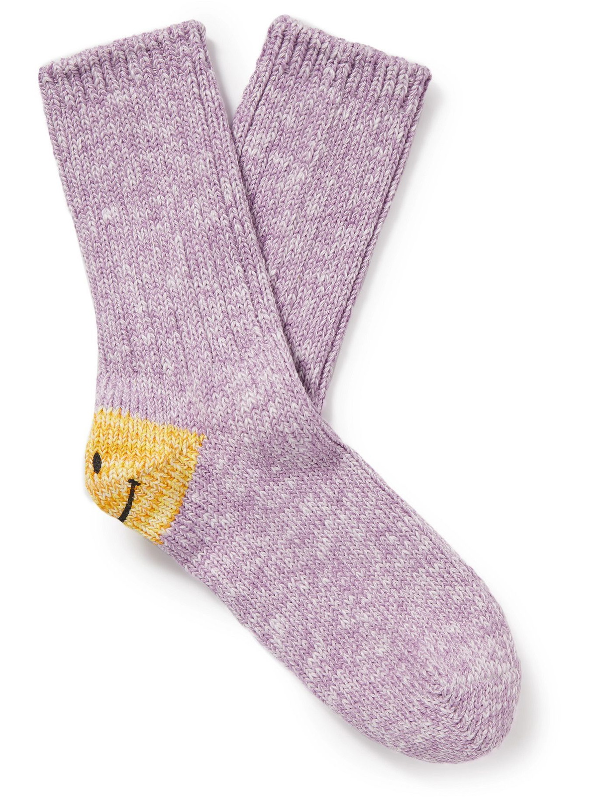 KAPITAL - Intarsia Cotton-Blend Socks KAPITAL
