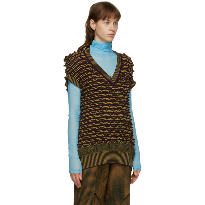 Kiko Kostadinov Multicolor Merino Wool Dimensional Vest Kiko Kostadinov