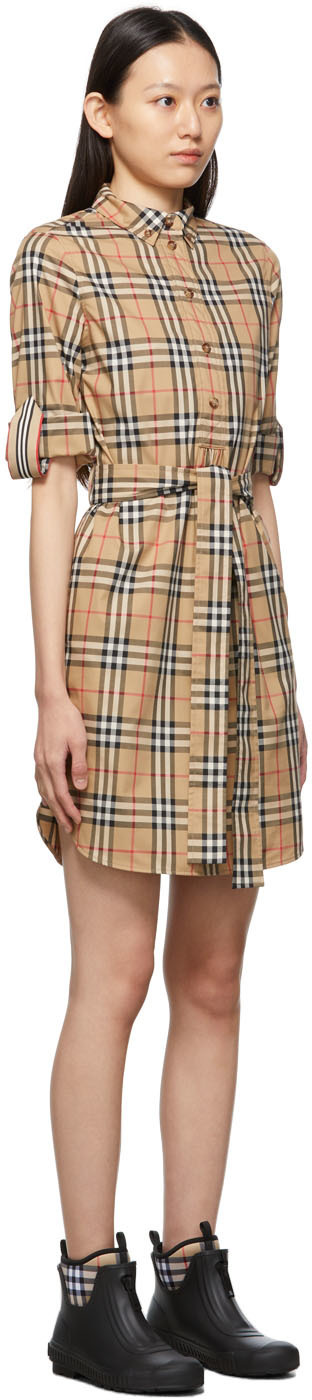 Burberry Beige Vintage Check Giovanna Dress Burberry