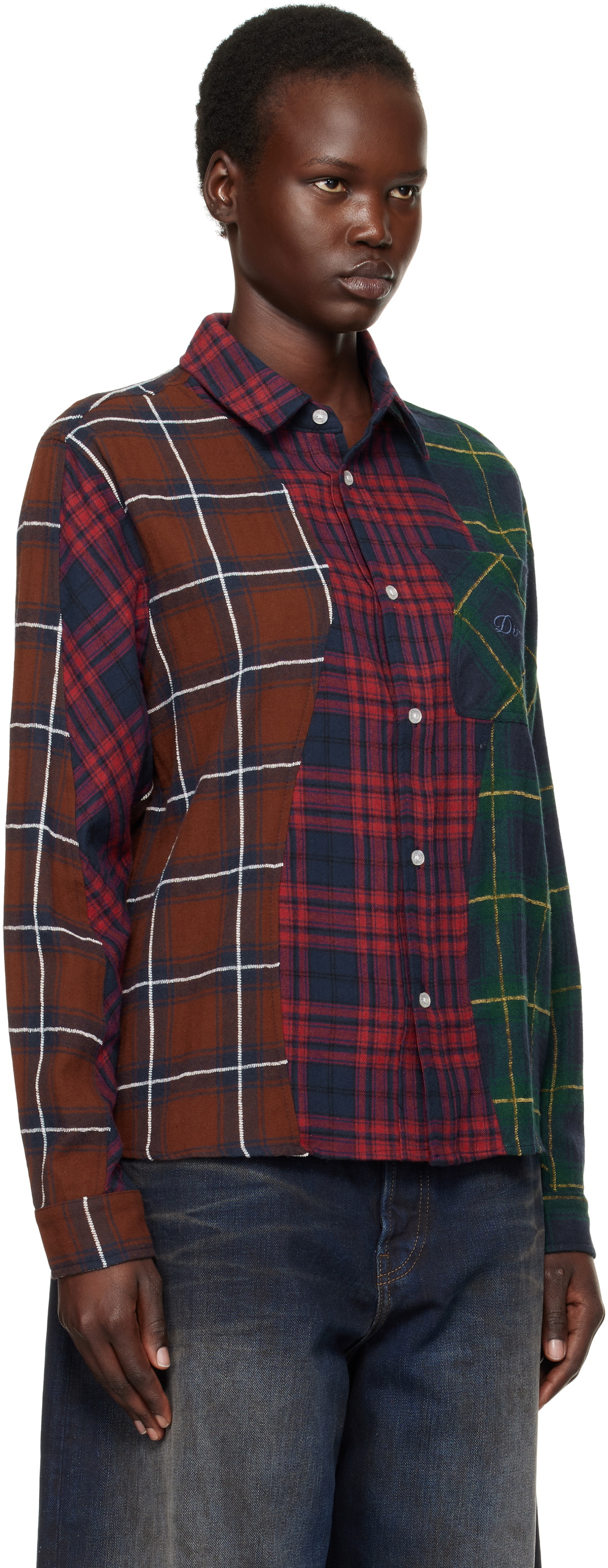 Dime Multicolor Triple Plaid Shirt Dime