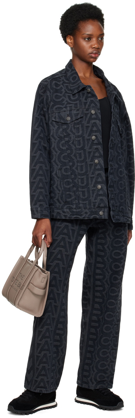 Marc Jacobs Black 'The Monogram' Denim Jacket Marc Jacobs