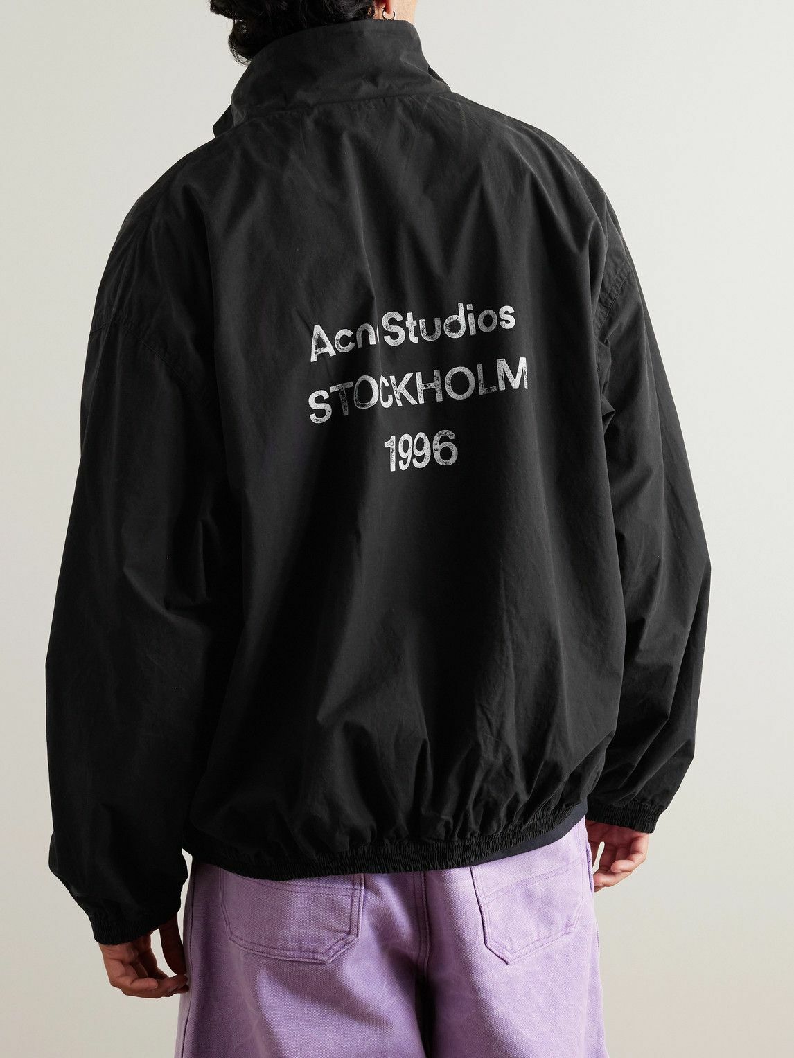Acne Studios - Washed Cotton-Poplin Jacket - Black Acne Studios