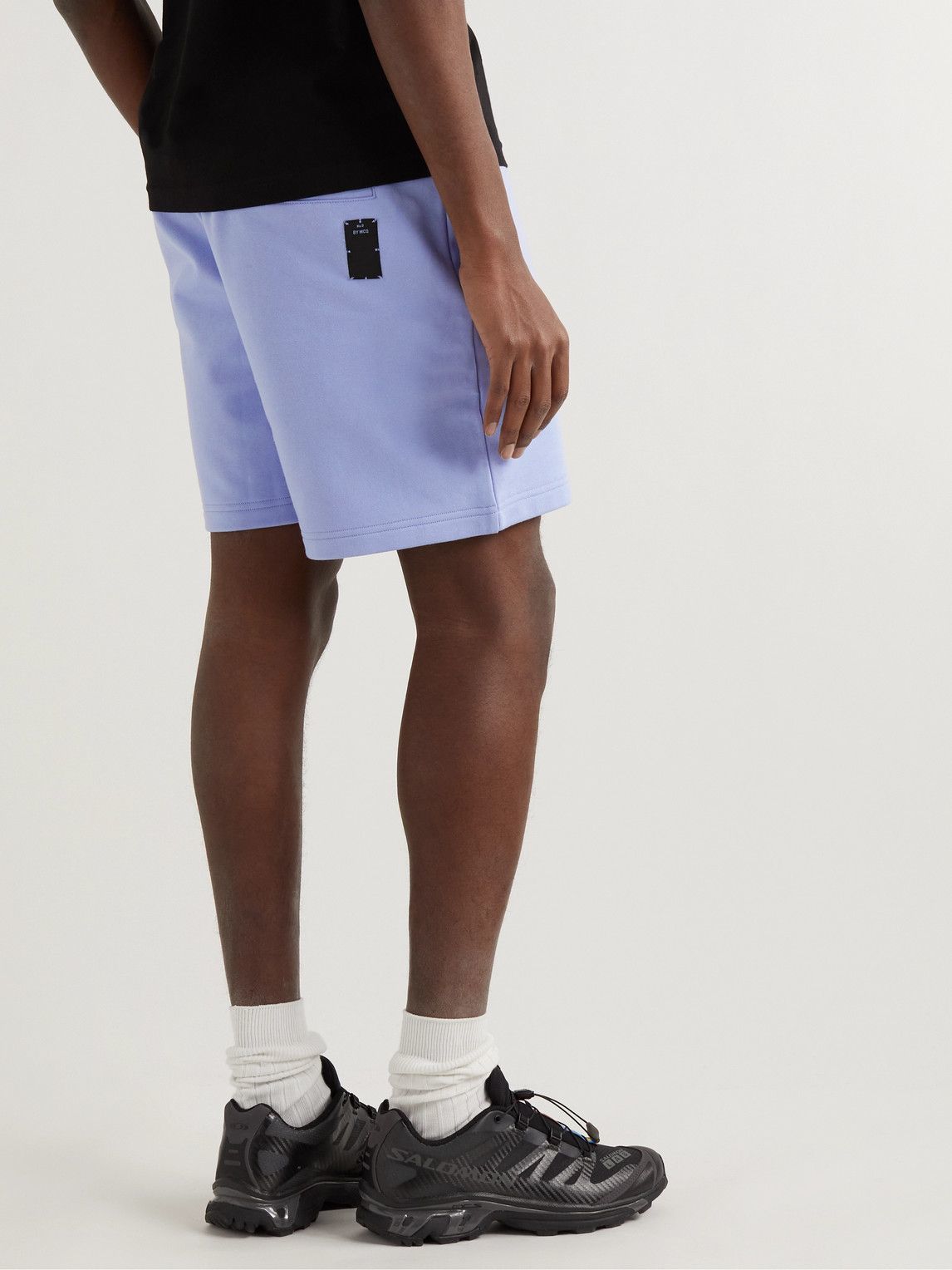 MCQ - Logo-Appliquéd Cotton-Jersey Shorts - Purple McQ Alexander McQueen