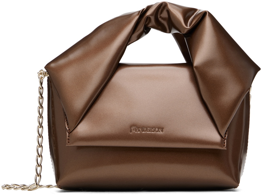 JW Anderson Brown Small Twister Bag JW Anderson