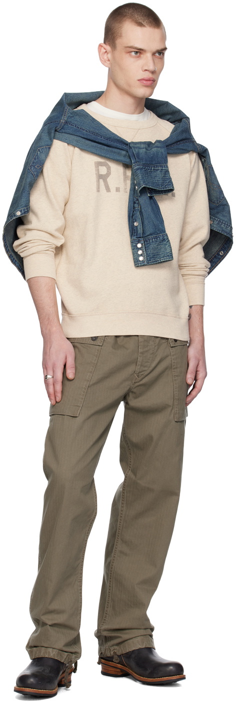 RRL Beige Raglan Sweatshirt RRL