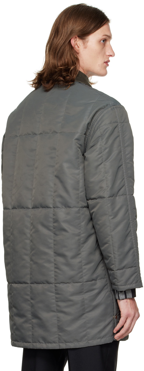Dunhill Gray Insulated Coat Dunhill