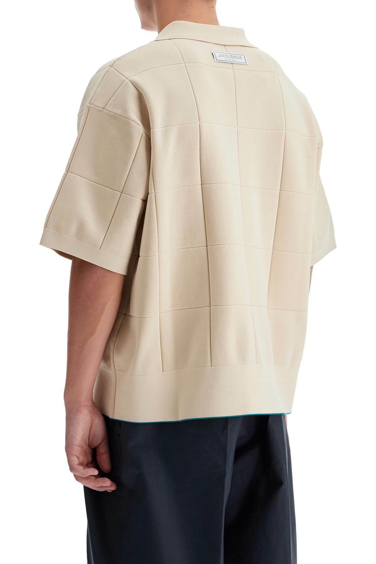 JACQUEMUS boxy polo 'the basin polo Beige Jacquemus