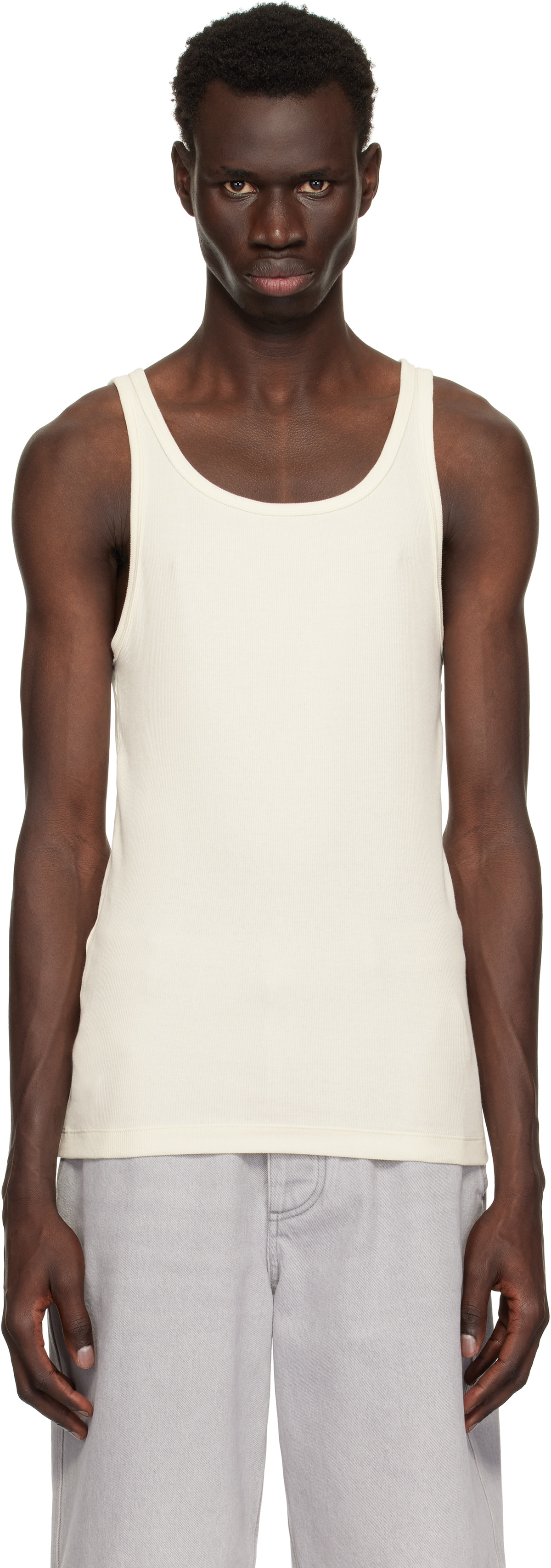 SKIMS Three-Pack Multicolor 'SKIMS Cotton' Rib Tank Tops SKIMS