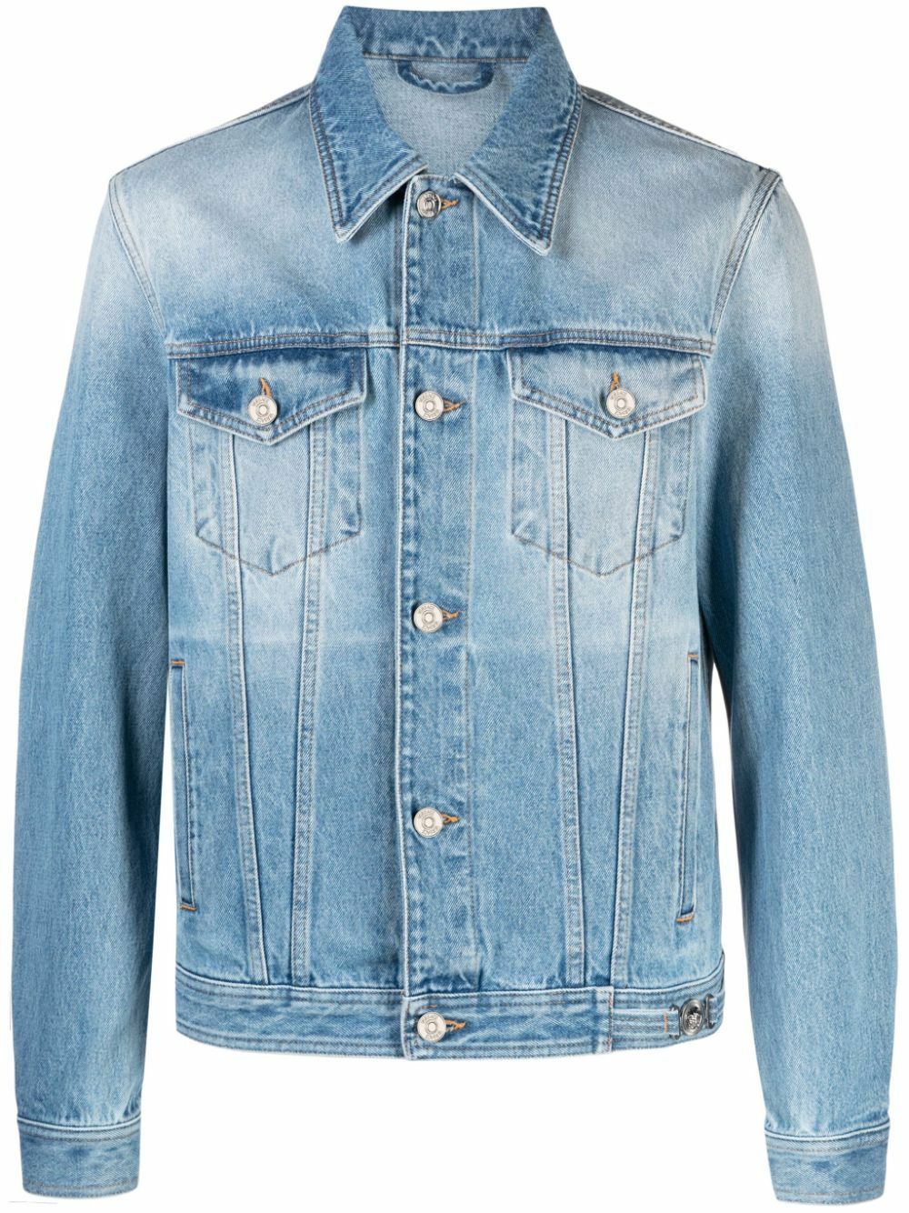 Versace Blue Medusa Denim Jacket Versace