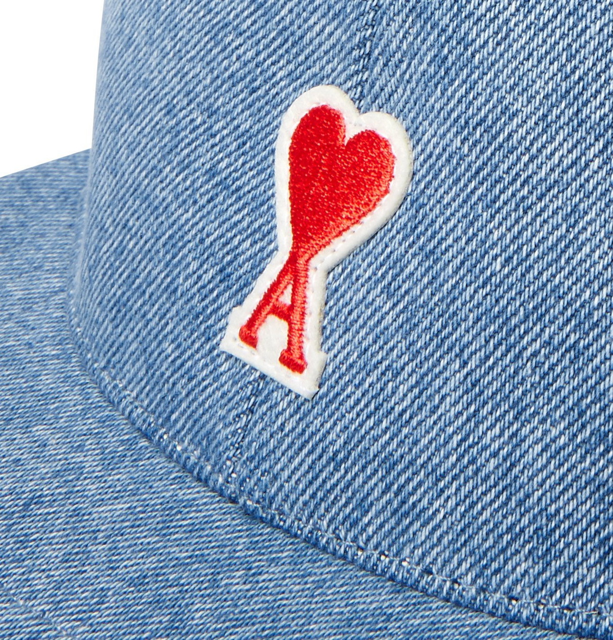 AMI - Logo-Appliquéd Denim Baseball Cap - Blue AMI