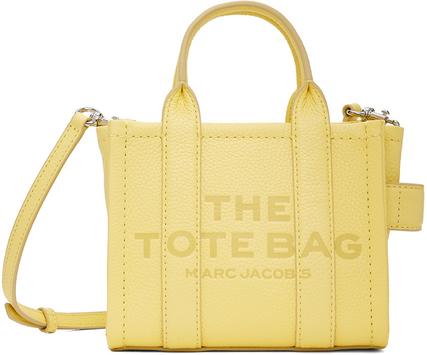 Marc Jacobs Yellow 'The Leather Mini Tote Bag' Tote Marc Jacobs
