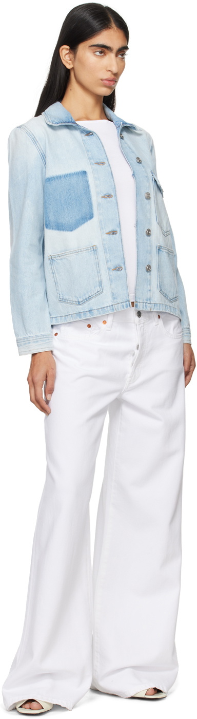 FRAME Blue Chore Denim Jacket Frame Denim