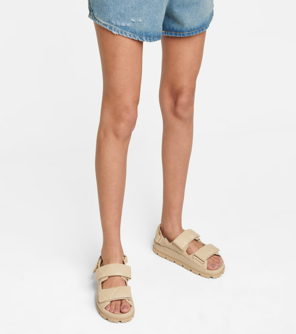 Prada Quilted leather sandals Prada