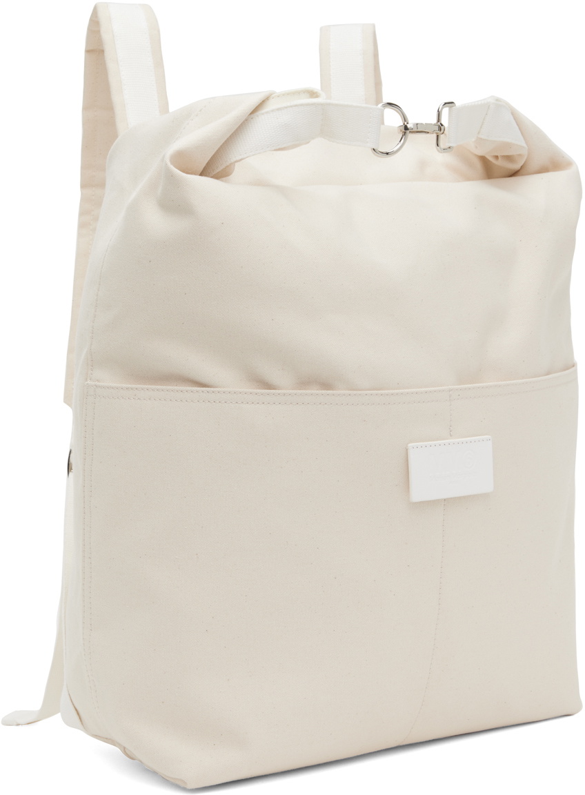 MM6 Maison Margiela Off-White Utility Backpack MM6 Maison Margiela