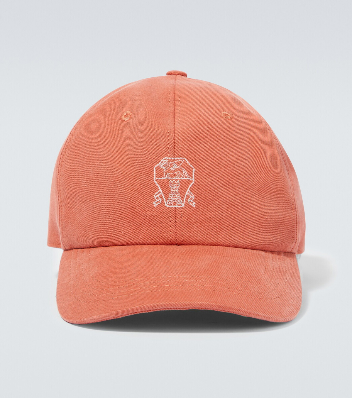 Brunello Cucinelli - Embroidered cotton baseball cap Brunello Cucinelli