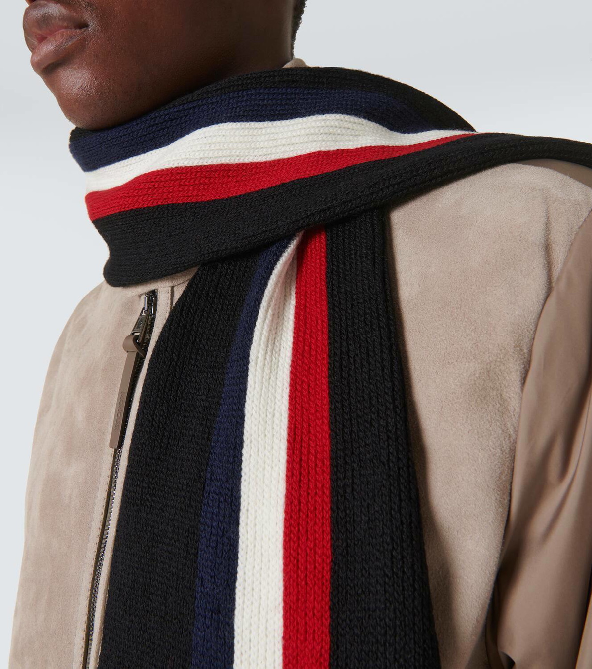 Moncler Logo wool scarf Moncler
