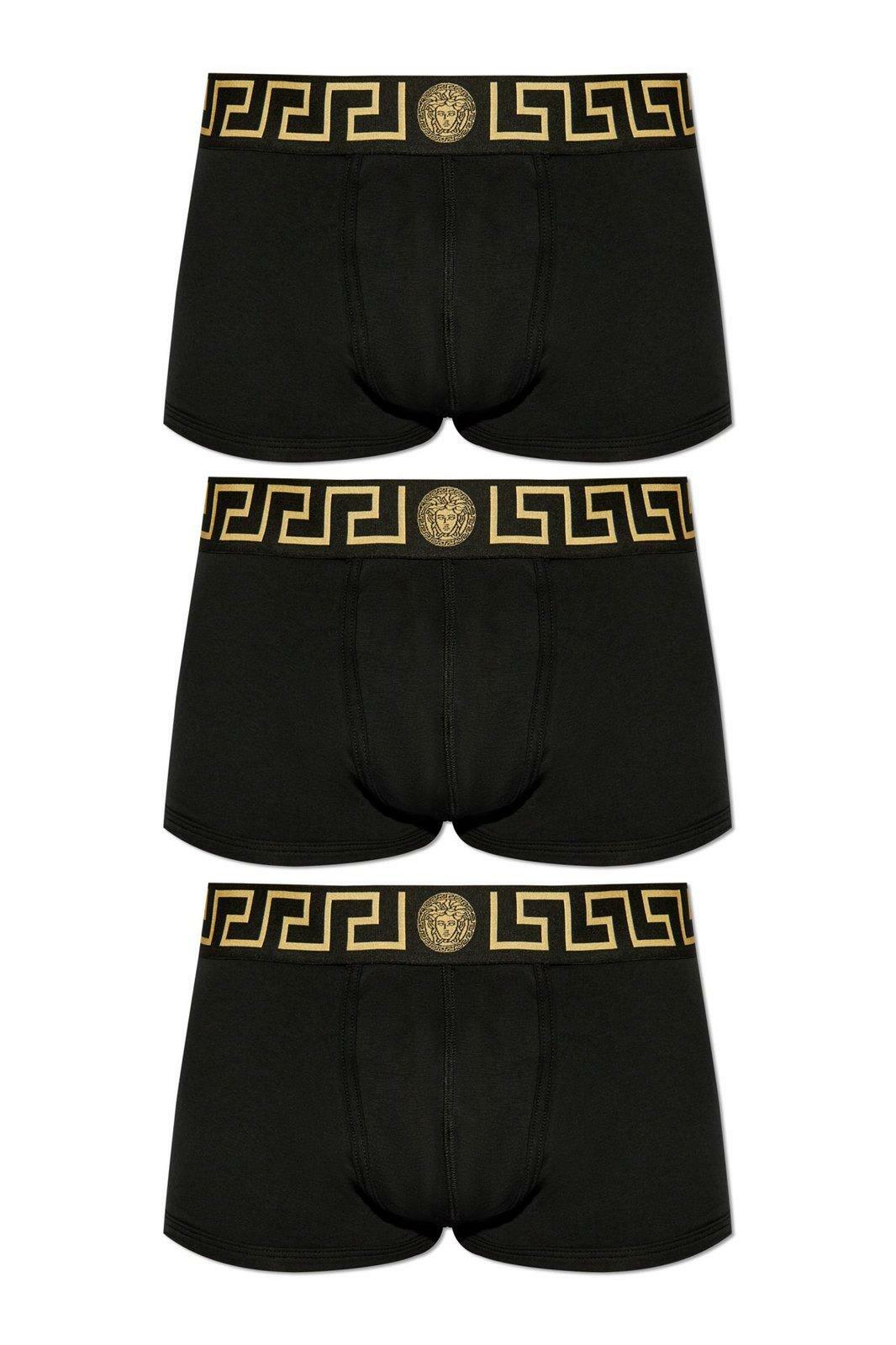Versace Greca-border Three-pack Boxer Briefs Versace