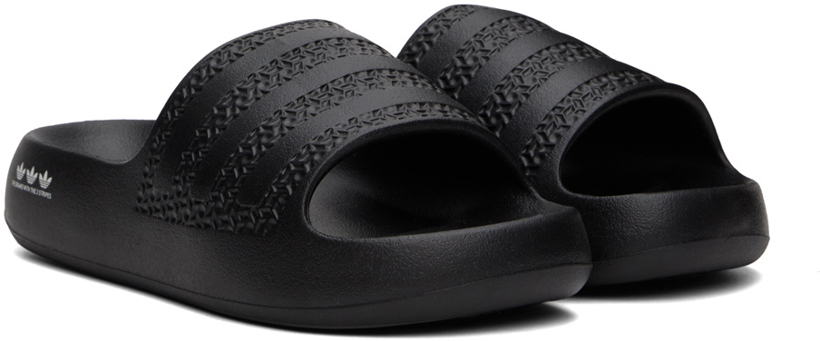 adidas Originals Black Adilette Ayoon Pool Slides adidas Originals