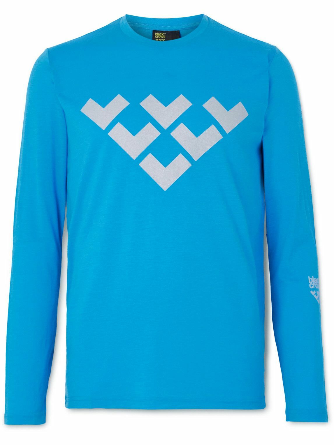 Black Crows - Logo-Print Merino Wool-Blend Jersey Ski Base Layer - Blue ...