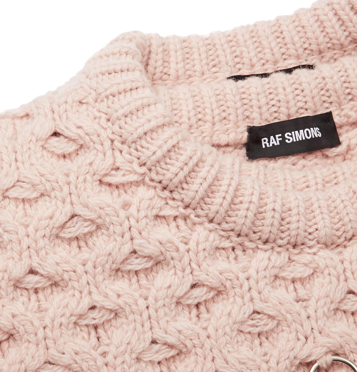 Raf Simons - Embellished Virgin Wool Sweater - Pink Raf Simons