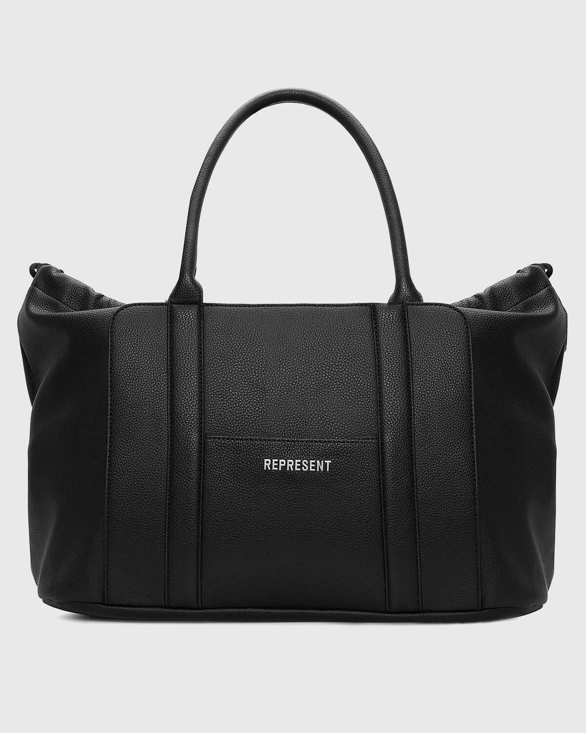 Represent LEATHER HOLDALL Black Mens Bag Represent