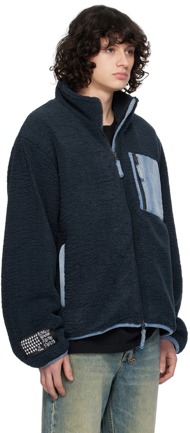 Ksubi Navy Icebreaker Zip-Up Jacket Ksubi