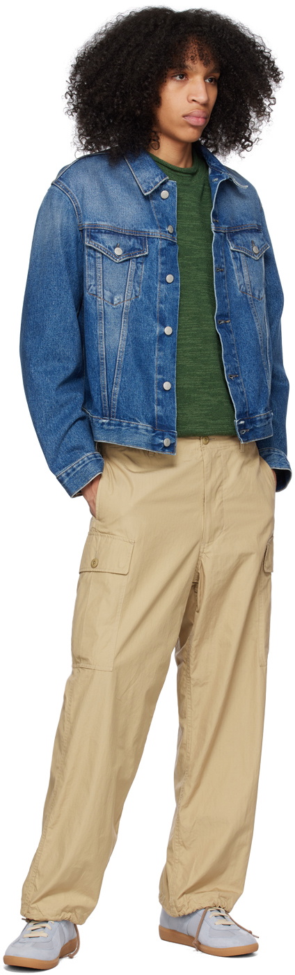 BEAMS PLUS Beige Drawstring Cargo Pants Beams Plus