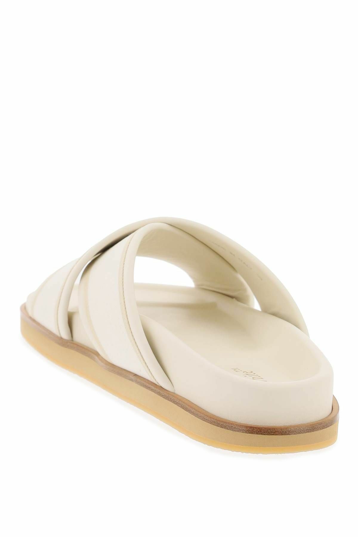 OFF-WHITE embroidered logo slides with Neutro Off-White
