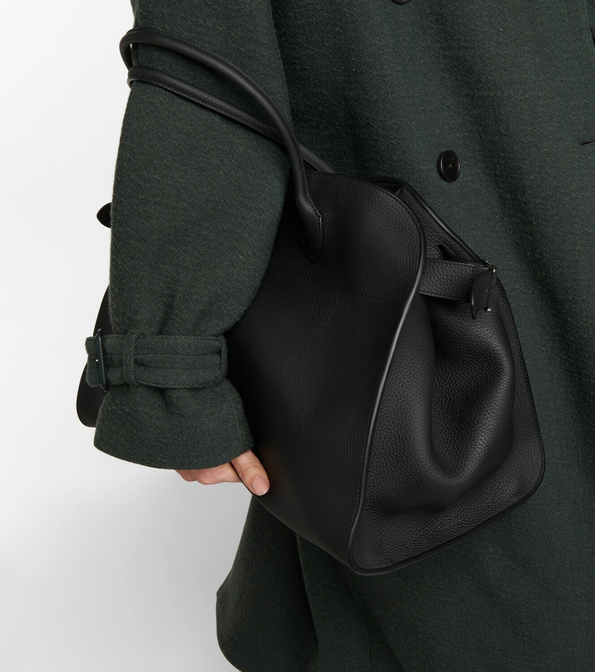 The Row Margaux 17 leather tote The Row