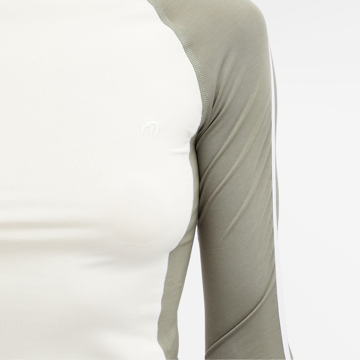 Miaou Women's Madeline Long Sleeve Top in Dove Miaou