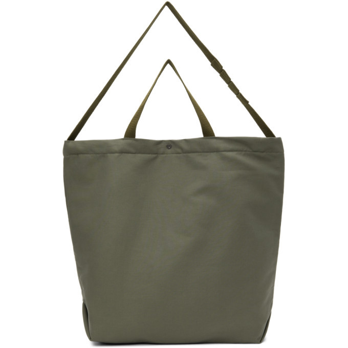 Engineered Garments Khaki Cotton Carry-All Tote Engineered Garments