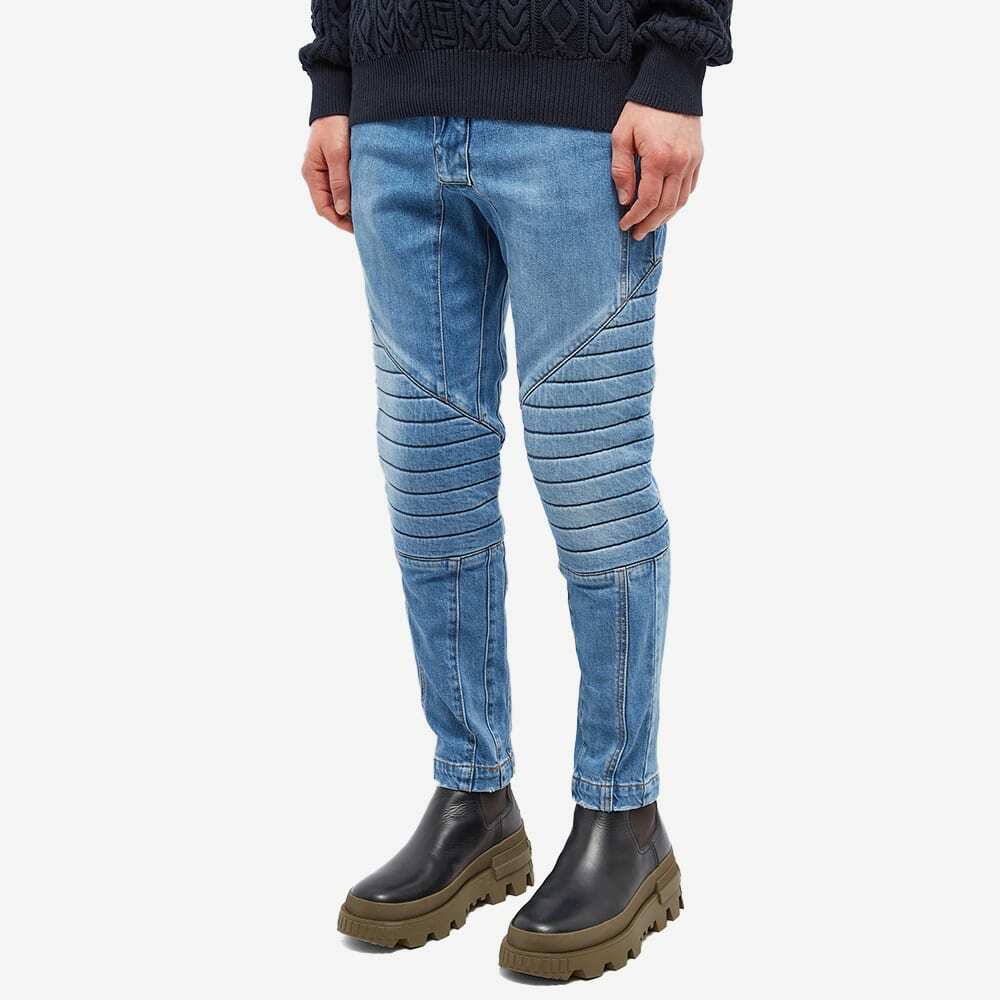 Balmain Men's Biker Jean in Blue Balmain