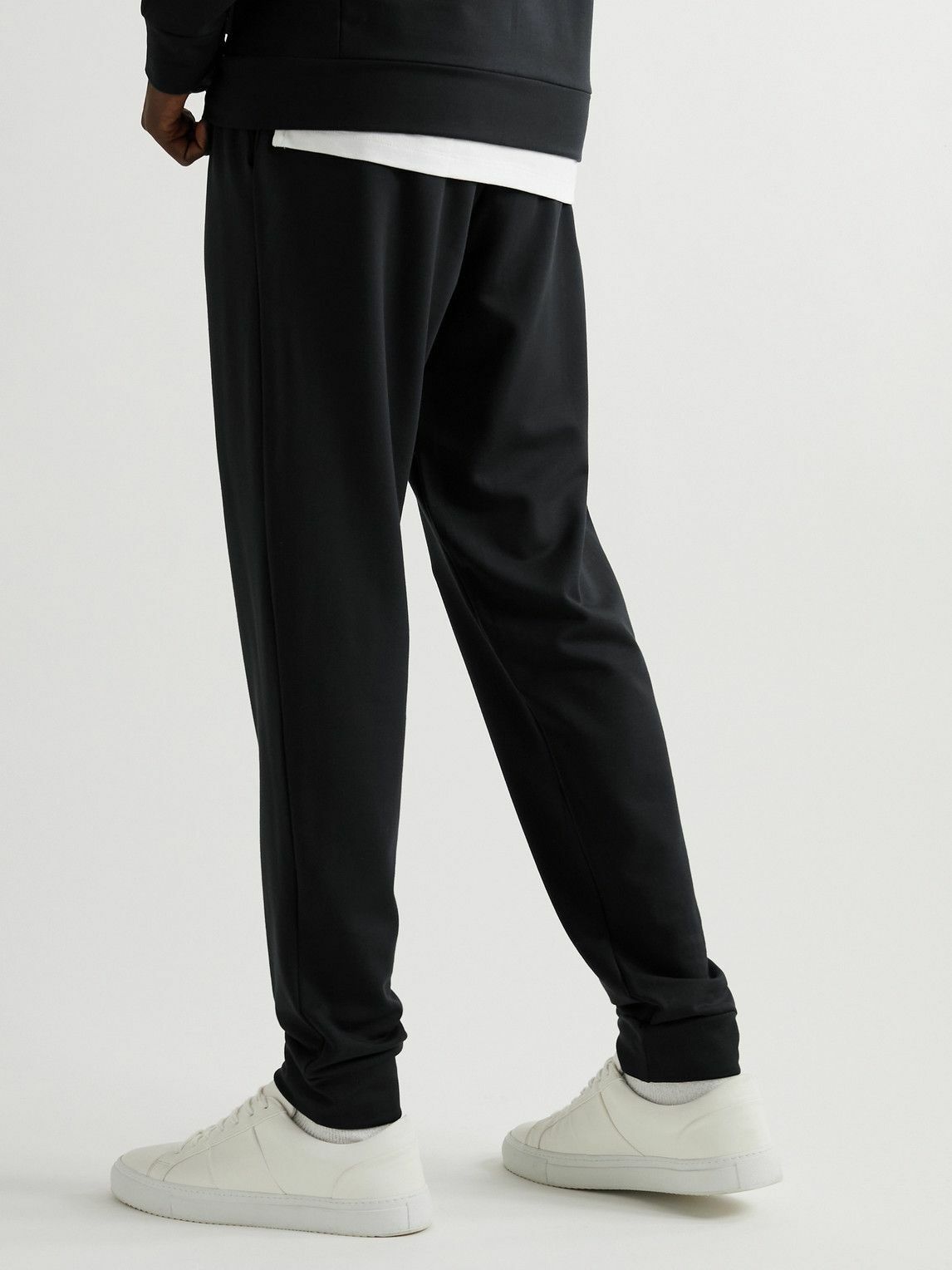 Zimmerli - Tapered Stretch-Jersey Sweatpants - Blue Zimmerli