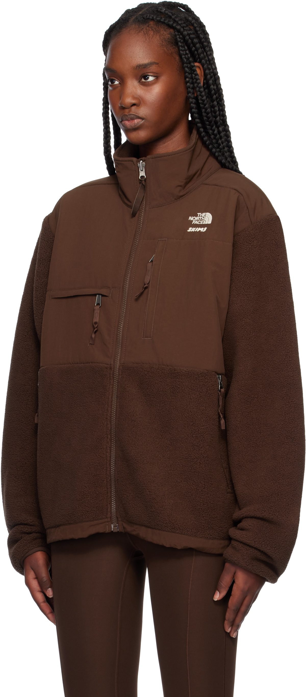 SKIMS SSENSE Exclusive The North Face Edition Denali Fleece Jacket SKIMS