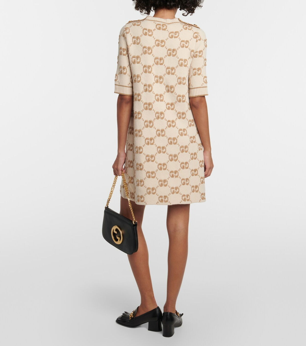 Gucci GG jacquard wool bouclé minidress Gucci