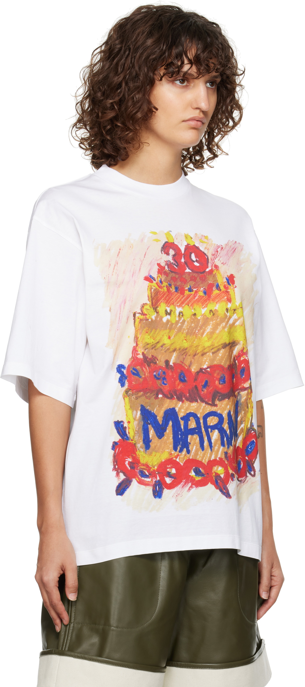 Marni White Marni 30th Anniversary T-shirt Marni