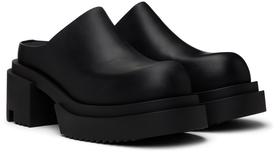 Rick Owens Black Bogun Slide Mules Rick Owens