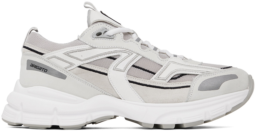 Axel Arigato White & Gray Marathon R-Trail Sneakers Axel Arigato