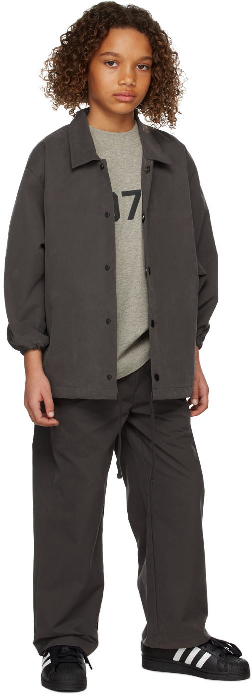 Essentials Kids Black Relaxed Trousers Essentials