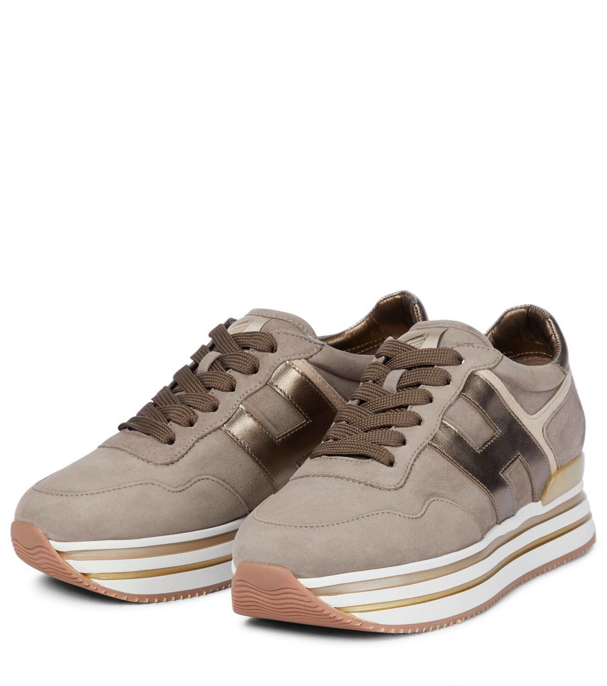 Hogan H483 leather platform sneakers Hogan