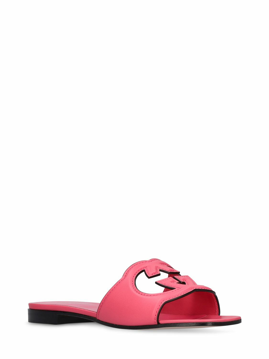 GUCCI - 10mm Interlocking G Cut-out Slide Sandal Gucci