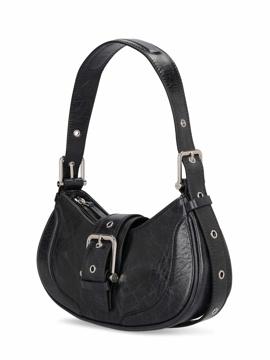 OSOI - Hobo Brocle Leather Shoulder Bag OSOI