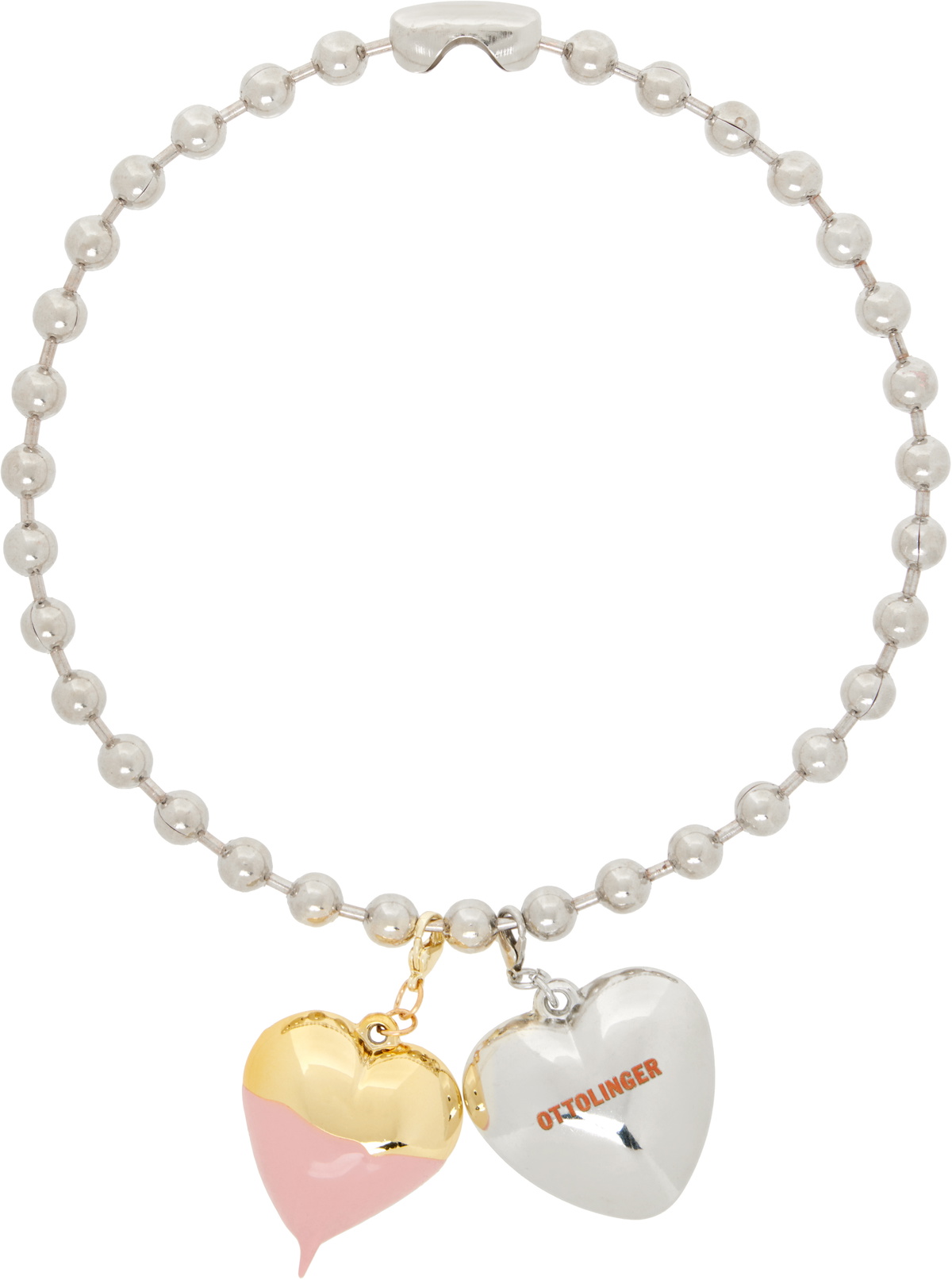 Ottolinger Silver Otto Heart Necklace Ottolinger